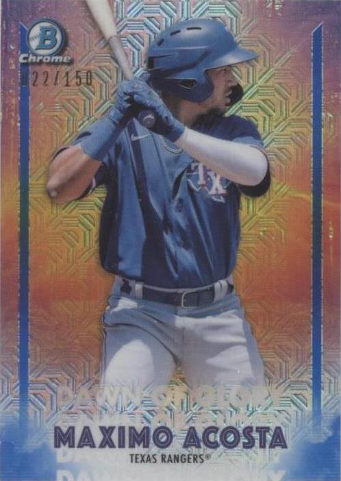 2021 Bowman Chrome - Dawn of Glory Mega Box Mojo Maximo Acosta #DG-16 ...