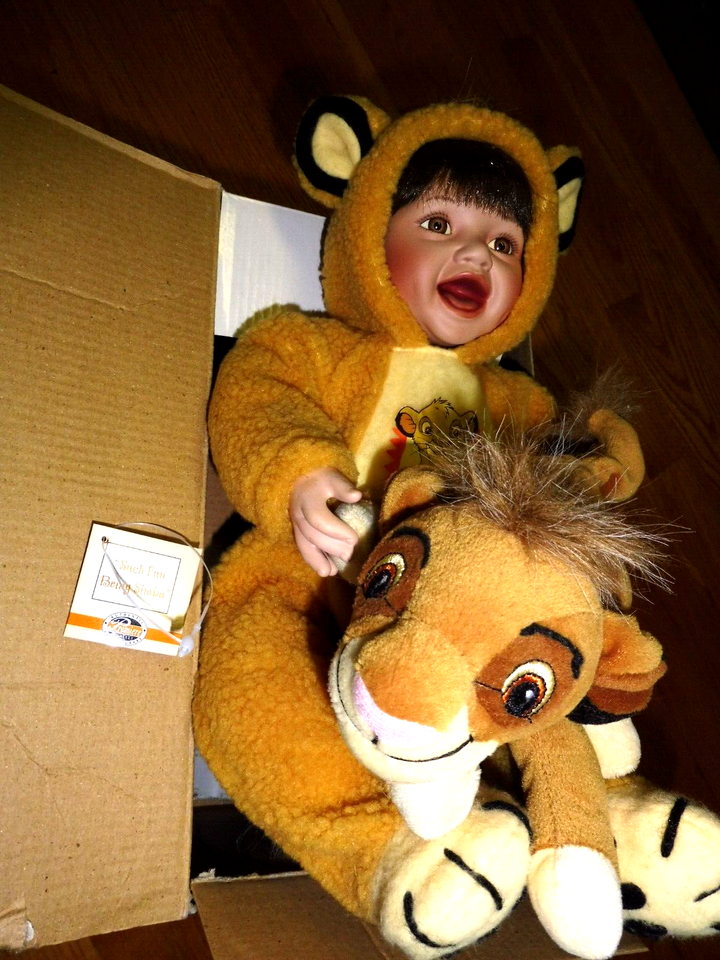RARE ASHTON DRAKE / TITUS TOMESCU DISNEY LION KING "SIMBA" W/ BOX ...