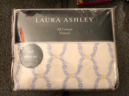 Laura Ashley Full Sheet Set Floral Trellis | eBay