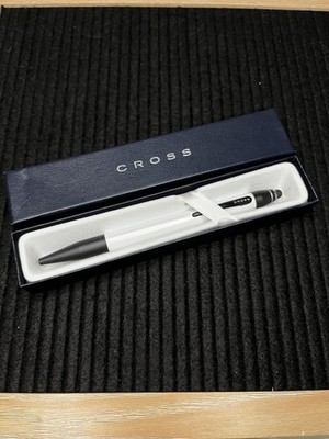 CROSS TECH2 White/Black BALLPOINT PEN w/STYLUS FOR TOUCH SCREEN DEVICES ...