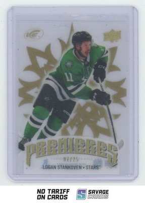 2024-25 Upper Deck Ice Premieres Gold Logan Stankoven RC /25 #242 ...
