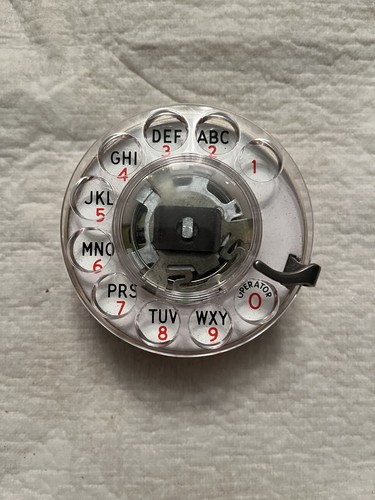 Vtg NOS Western Electric White Rotary Dial Part Telephone Audio | eBay