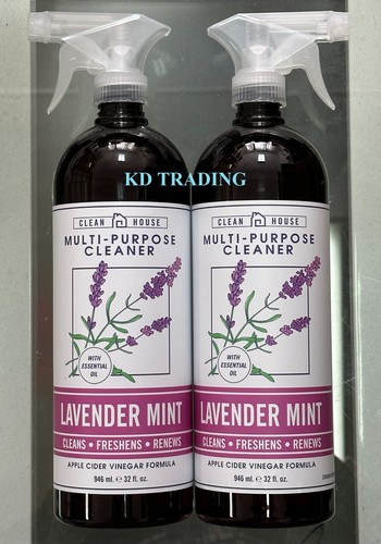 (2-Pk) CLEAN HOUSE ~ LAVENDER MINT Kitchen Odor Deodorize Cleaner ...