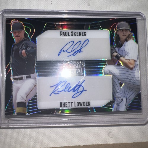 2023 Leaf Metal Paul Skenes Rhett Lowder Black Crystal Dual Auto 6/6 | eBay