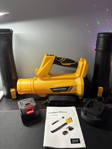 Cordless Leaf Blower, 6 Speed Modes Electric Leaf Blower Max Wind Speed ...