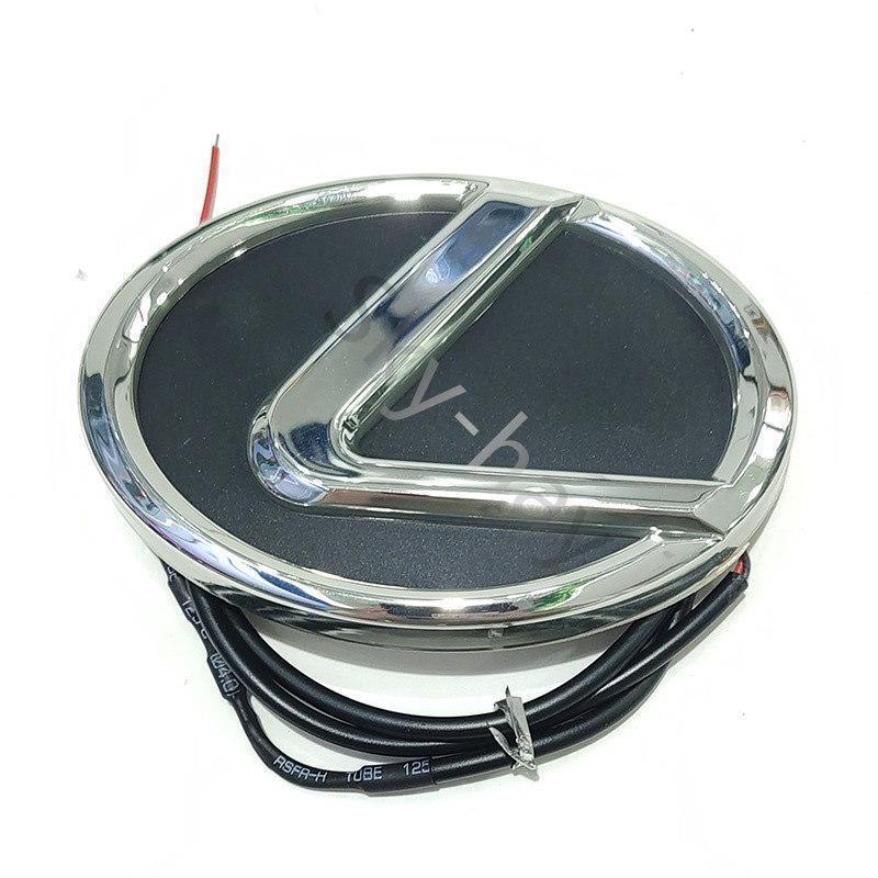 LEXUS LED 4D Emblem Logo 105mm*68mm (about 4.13 in*2.37 in) White Color ...
