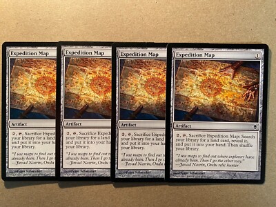 MTG 4x Expedition Map Zendikar # 201 Pauper Modern Magic the Gathering ...