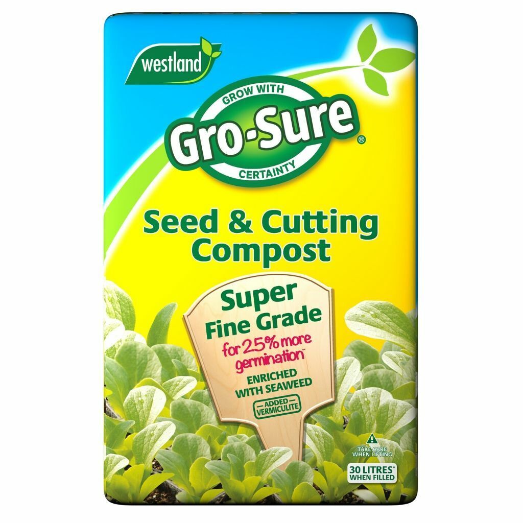 WESTLAND GRO SURE SEED AND CUTTING COMPOST SUPER FINE VERMICULITE 10L ...