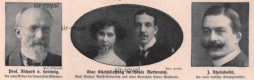 Richard von Hertwig - J. Rheinboldt - Gisbert Wolff-Metternich - 1910 ...