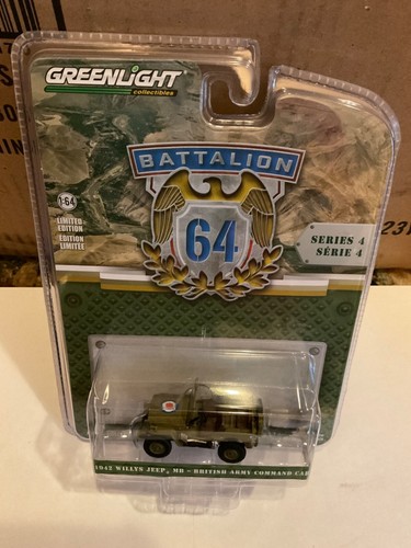 Greenlight Battalion 64. 1942 Willys MB Jeep British Army Command car ...