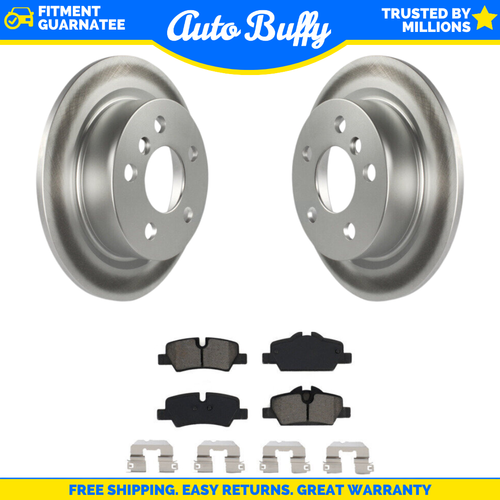Coated Disc Brake Rotors And Semi-Metallic Pads Rear Kit For Mini ...