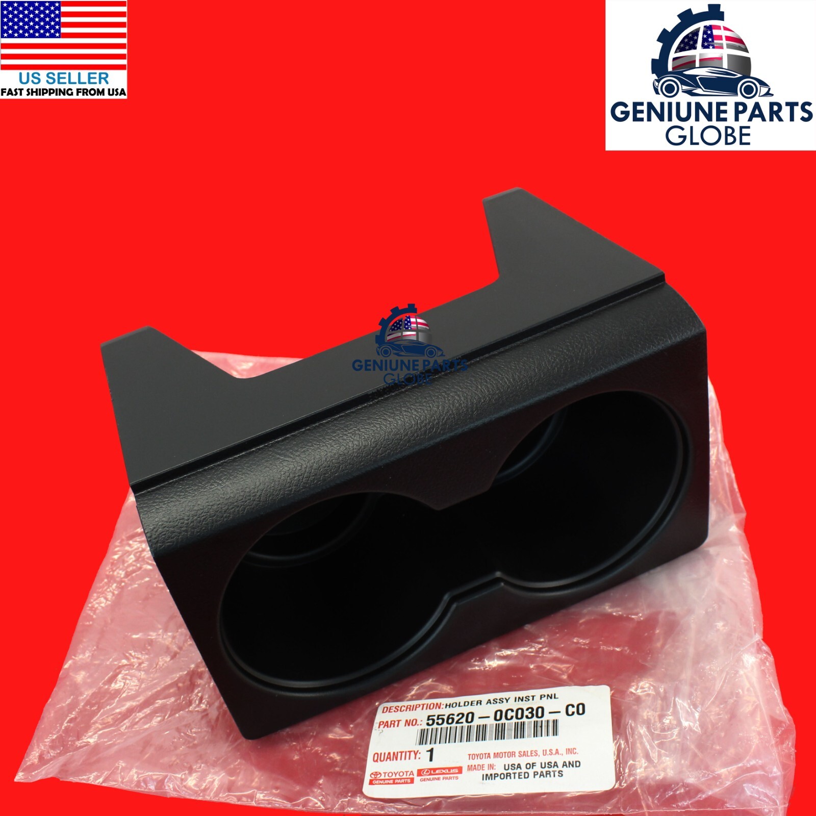 GENUINE OEM TOYOTA TUNDRA SEQUOIA INSTRUMENT PANEL CUP HOLDER 55620 ...