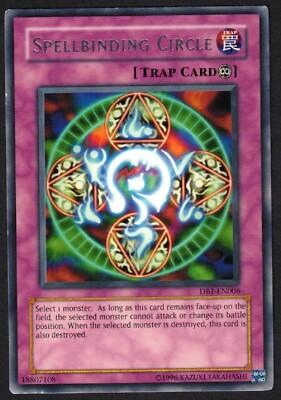 Yugioh Spellbinding Circle DB1-EN006 Rare - LP | eBay
