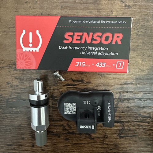 4X ALL IN 1 Universal Programmable TPMS Sensor 315&433MHz METAL Stem | eBay