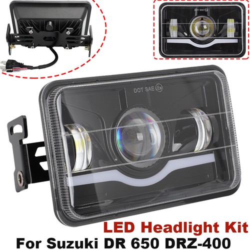 LED Headlight with Bracket Kit For Suzuki DR 650D R650S DR650SE DRZ-400 ...