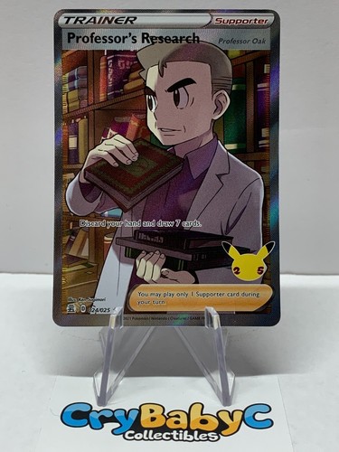 Pokemon Professor's Research 024/025 Celebrations 25th Anniv FULL ART ...