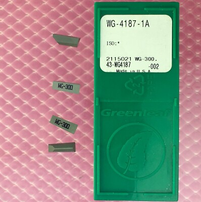 4pc GREENLEAF WG-4187-1A Ceramic Grooving Inserts WG-300🎯Machinist | eBay