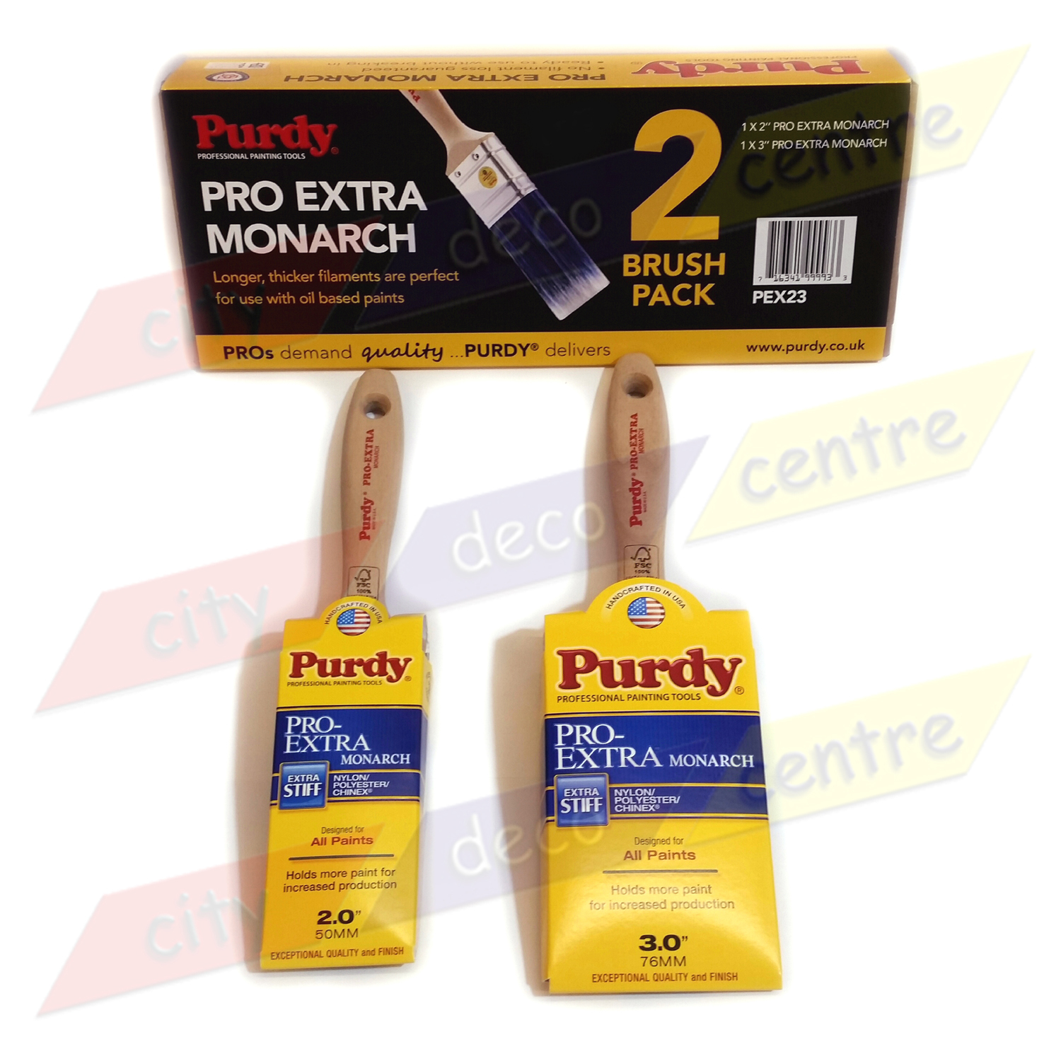 Purdy Paint Brush Monarch Set MON1 MON5 ME3X2 PEX23 ME3PEDUO MON23 ...