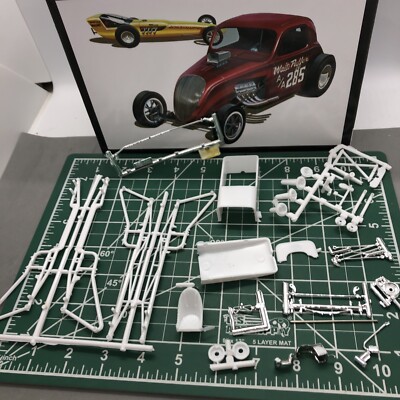 TE440 Chassis Research Dragster (2) Frame W Body Suspension 1:25 LBR ...