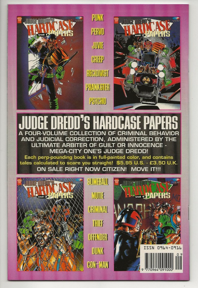 Dredd Rules #1 NM Near Mint (Fleetway Quality Comics) Tyger Worms A Night Circus | eBay