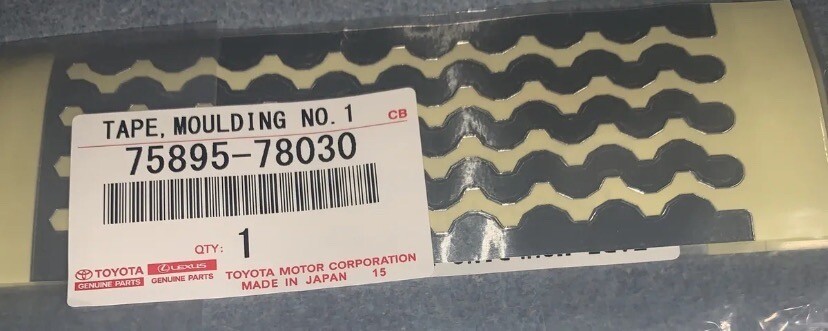 7589578030 Genuine Toyota TAPE MOULDING NO.1 75895-78030 | eBay