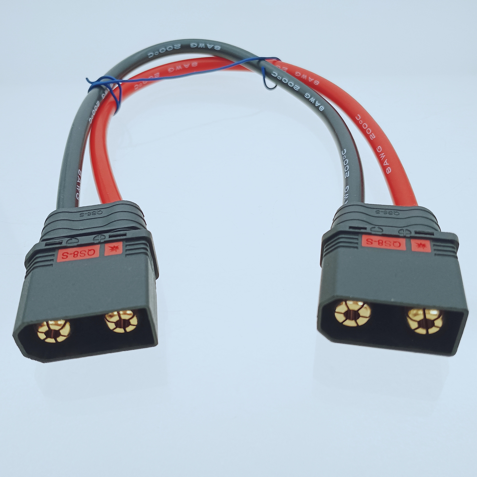 QS8 Anti-Spark Male to Male cable 8AWG 10CM Heavy Duty Extension wire ...