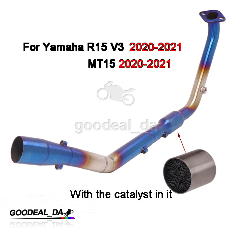 For Yamaha R15 V3 2020-21 Motorcycle Exhaust Header Link Tube Slip ...