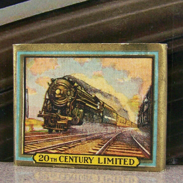 Vintage Matchbook M7 Railroad Train New York Central Water Level 20th ...