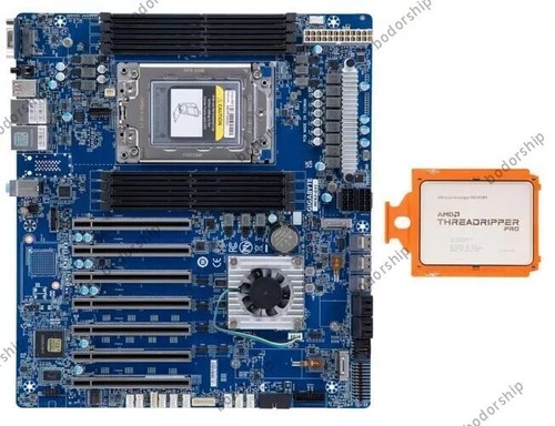 AMD Ryzen Threadripper PRO 5975WX CPU W/ Gigabyte MC62-G41 Motherboard ...