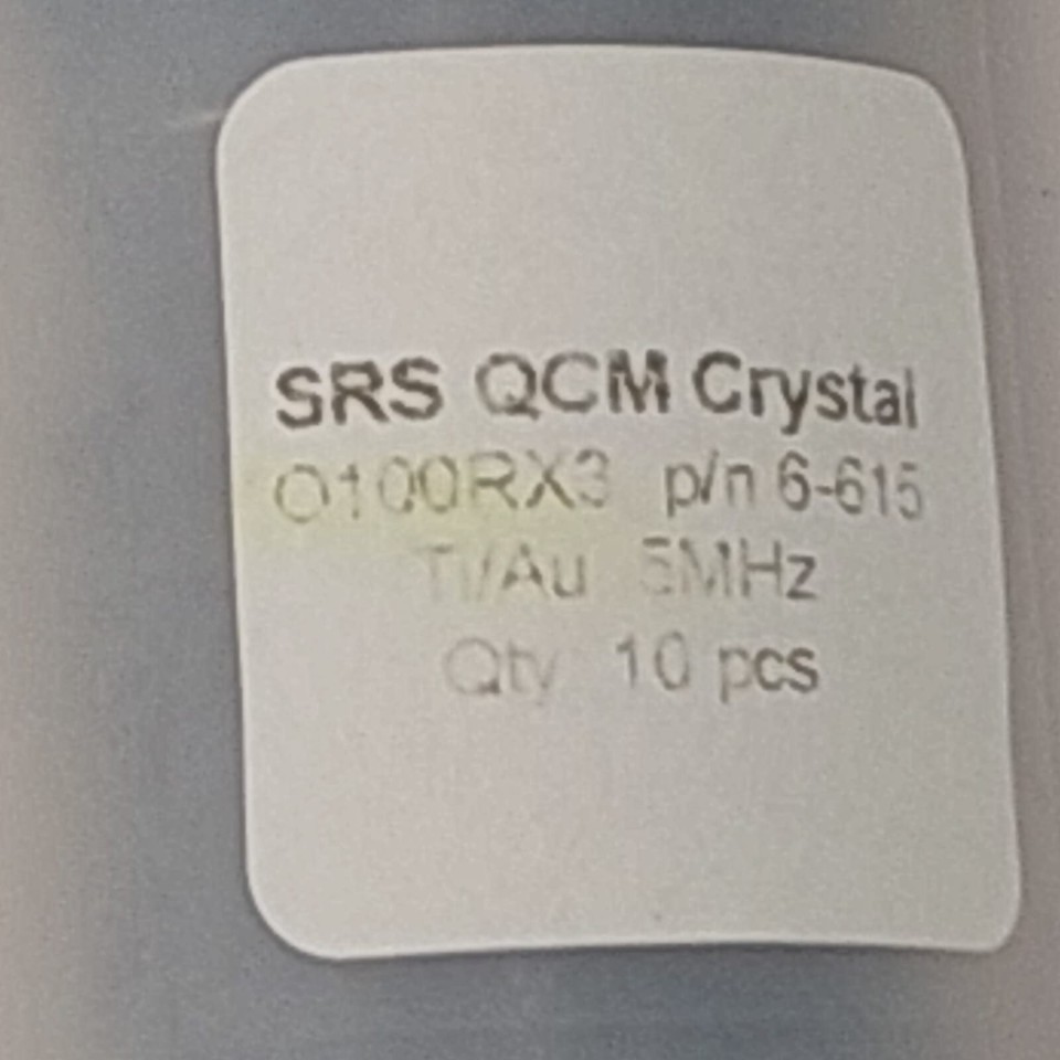10 units SRS QCM crystal O100RX3 Titanium/gold crystals 5 MHz | eBay