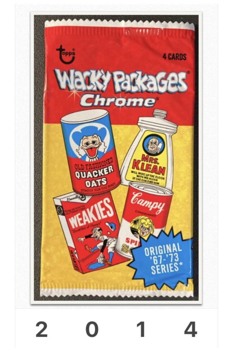 2014 Wacky Packages Chrome Series 1 — #17 of 107 “WEAKIES” Cereal card ...