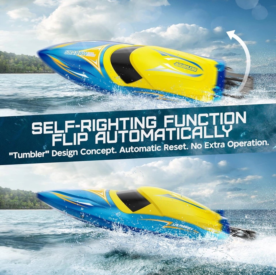 RC Boat Brushless Fast 30mph 3S Lipo Remote Control Boat Large 16 ...