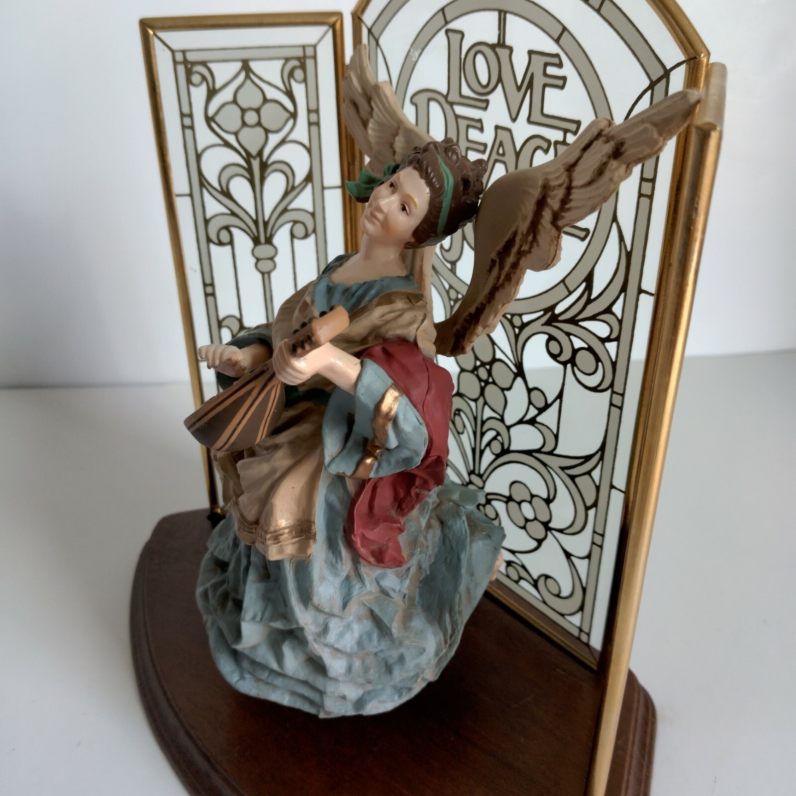 Hallmark Decoration Ornament 1980 Heavenly Minstrel W/ Decorative Glass ...