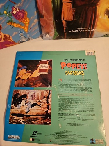 3 Laserdiscs-Disney's Hercules, Popeye, The Magic Flute | eBay