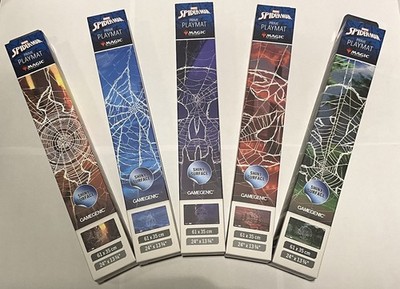 MTG Set Of 5 Spider-Man Web Lands Playmats MagicCon Atlanta 2025 *New ...