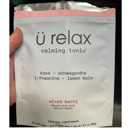 U Relax Calming Tonic- 15 Packets MIXED BERRY Flavor Relax Calming ...