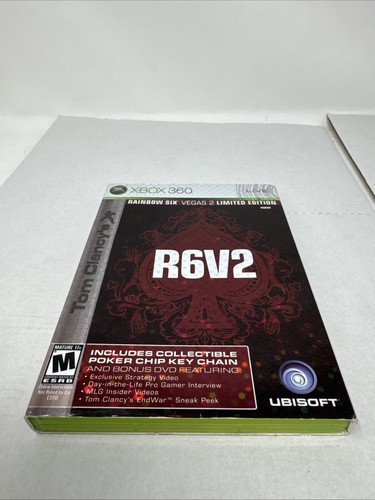 Rainbow Six Vegas 2 Limited Edition R6V2 Xbox 360 w/ Slipcover Complete ...