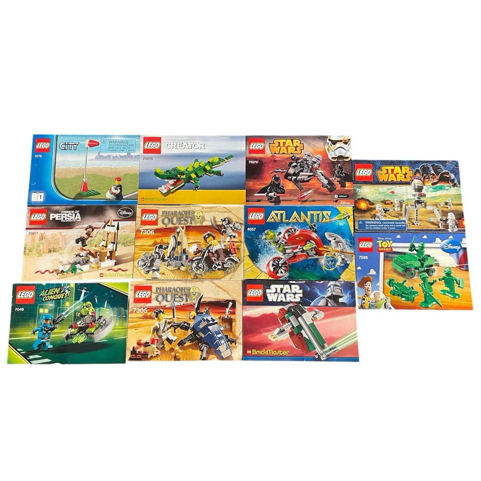 Lot of 11 LEGO Instruction Manuals Books Booklets City Toy Story | eBay