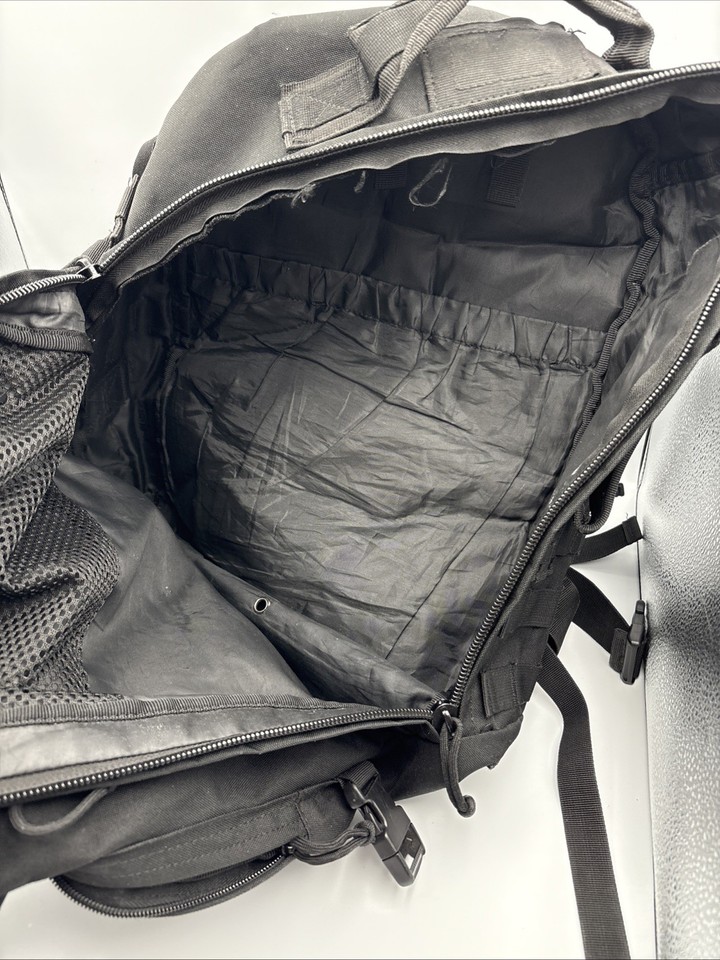 Highland Tactical Major 33.25L Military Backpack - Black MOLLE Tactical ...