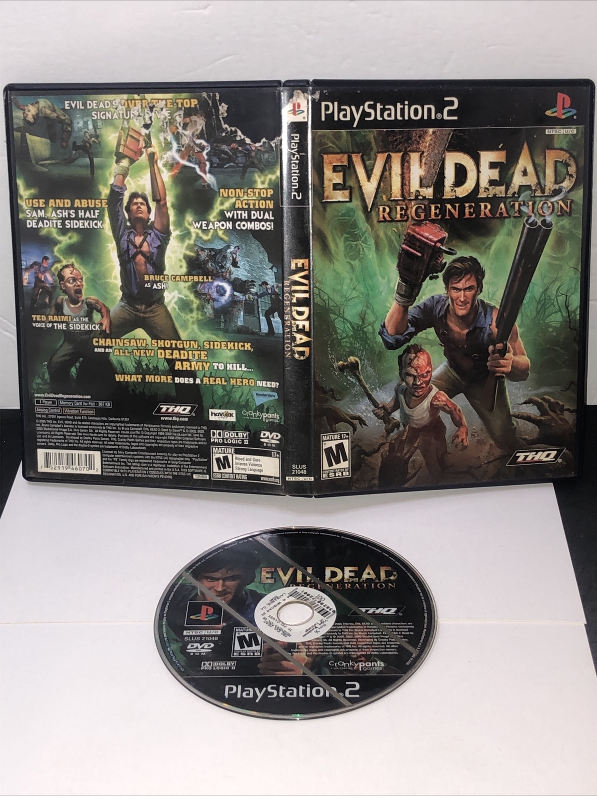Evil Dead Regeneration PlayStation 2 PS2 Black Label NO MANUAL tested ...
