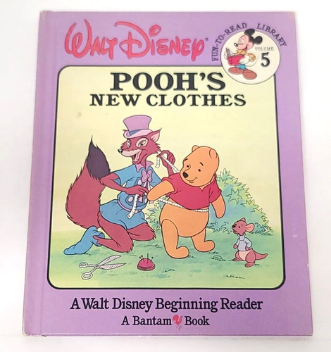 Pooh's New Clothes Emperor Fox Walt Disney Fun Library 5 Vtg Beginning ...