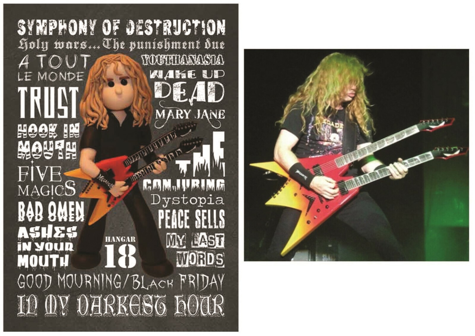 Inspired by Megadeth Dave Mustaine Card Blank inside Birthday NOT 3D ...