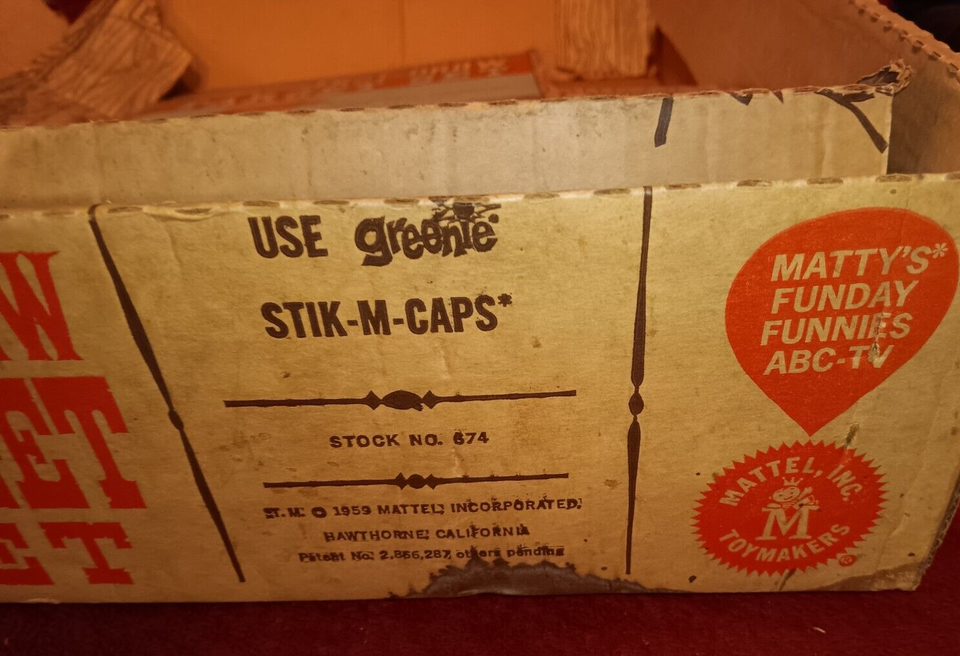 Vintage Mattel 1959 Shootin Shell Fast Draw Target Set No. 674 RARE ...