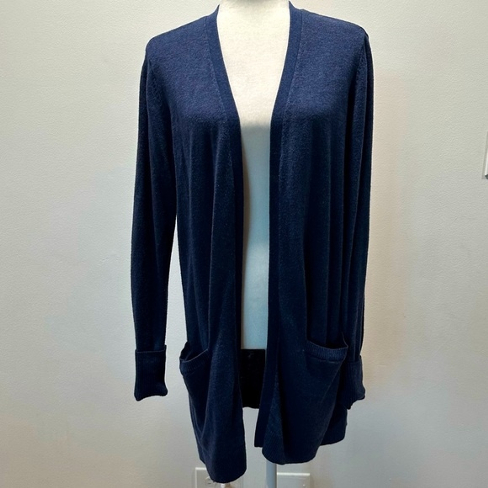 Fat Face Cashmere Wool Blend Blue Long Open Cardigan Women’s size 10 | eBay