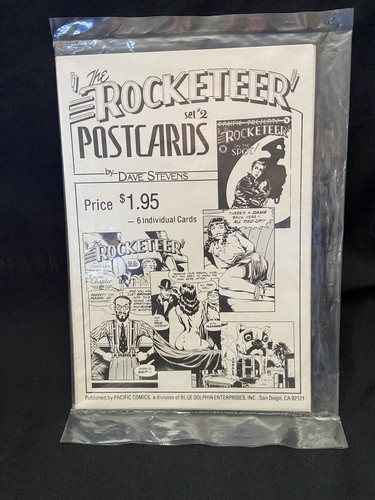 ROCKETEER POSTCARD SET #2 DAVE STEVENS ART, 1984 PACIFIC COMICS, SET OF ...