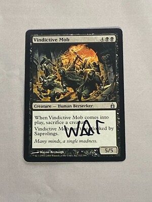 MTG Vindictive Mob Artist Proof and Signature Signed Reynolds | eBay