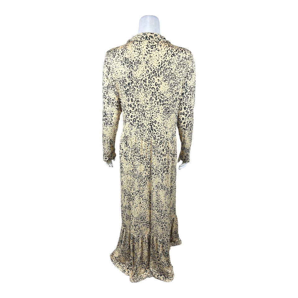 Tolani Collection Printed Knit Collared Maxi Dress Animal Print X-Large ...