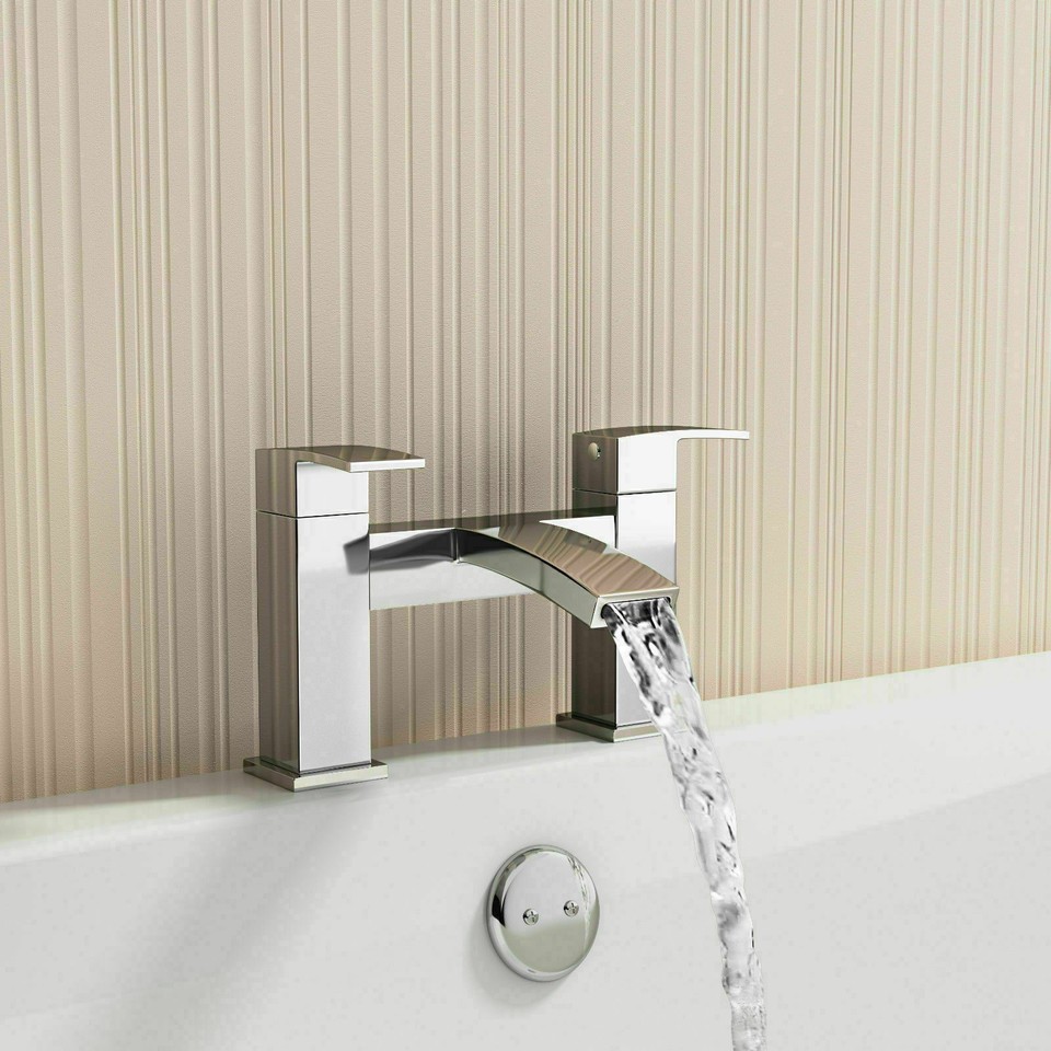 Bathroom Taps Waterfall Basin Mixer Bath Filler Shower Deck Tap Sets ...