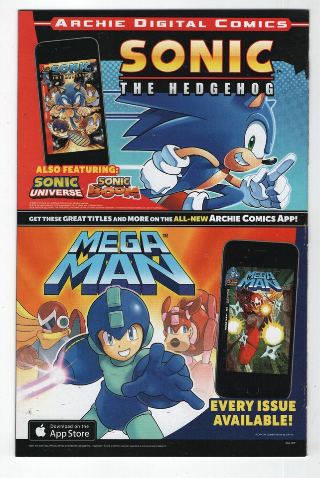 MEGA MAN #55 B ROCKMAN VARIANT LAST FINAL ISSUE ARCHIE COMICS 2016 LOW ...