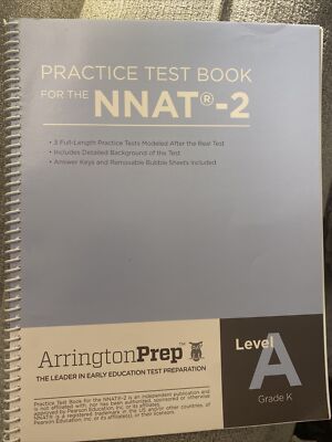 practice test book NNAT-2 level A grade K | eBay